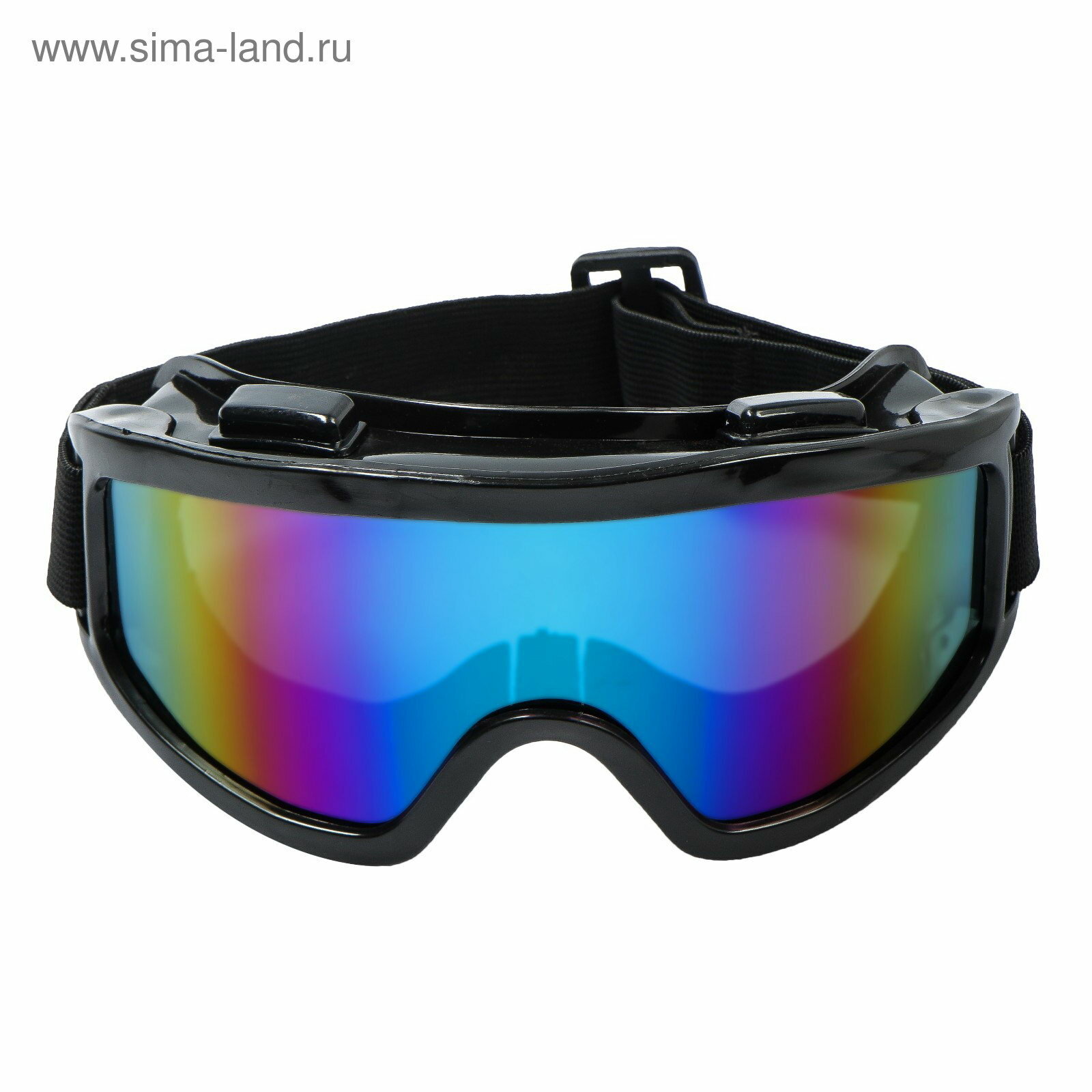 Очки-маска для езды на мототехнике, стекло хамелеон, черные, тип: маски