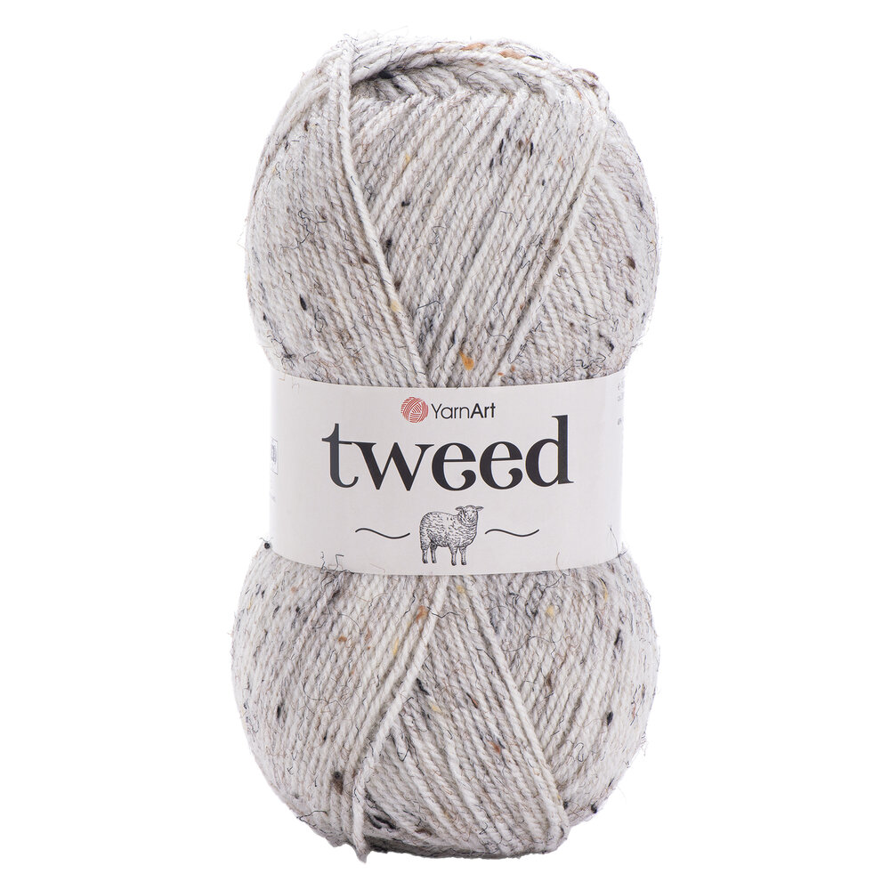 Пряжа для вязания YarnArt Tweed 221 кремовый 100 гр/280 м 30% шерсть, 65% акрил, 5% вискоза