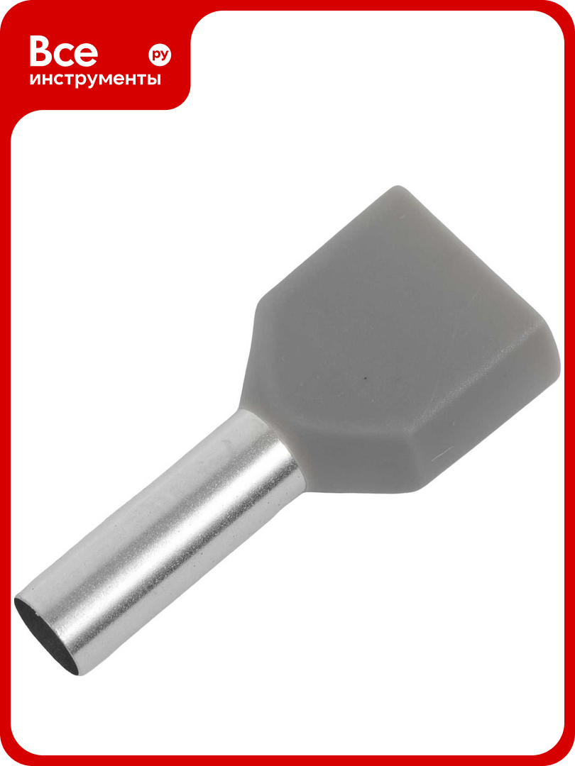 Наконечник НШВИ(2) Gigant втулочный 4,0-12, 100шт GTML-032, 2х4 мм, из луженой