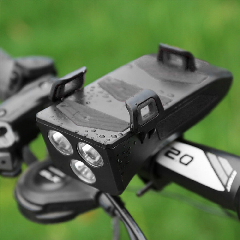 Многофункциональный велофонарь 4-в-1 с держателем телефона