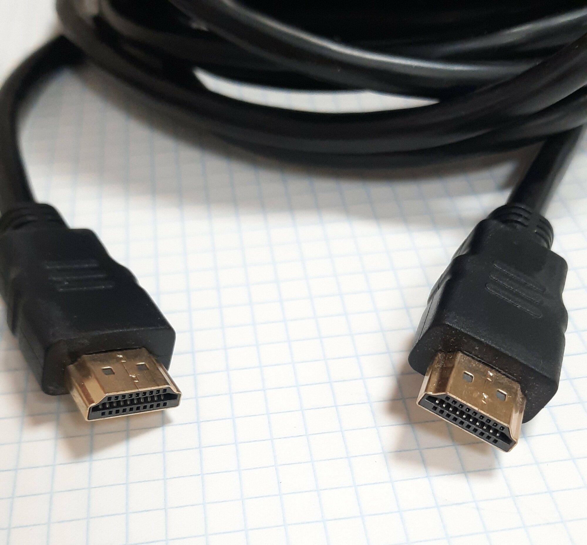 Цифровой кабель HDMI - HDMI, A-M/A-M, аудио/видео, ver.1.4, SmartBuy, 10 м., без упаковки.