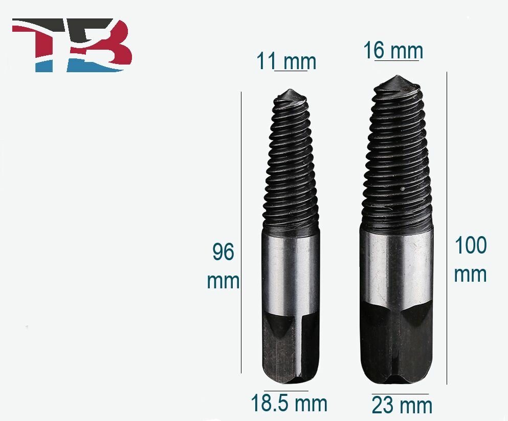 Экстрактор для удаления трубной (сантехнической) резьбы DN15+20