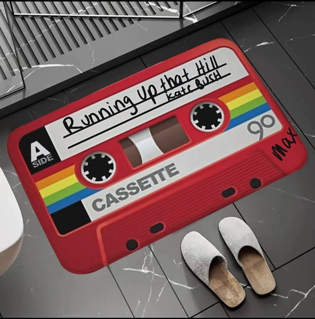 Коврик противоскользящий интерьерный ретро аудио кассета, 40x60 см