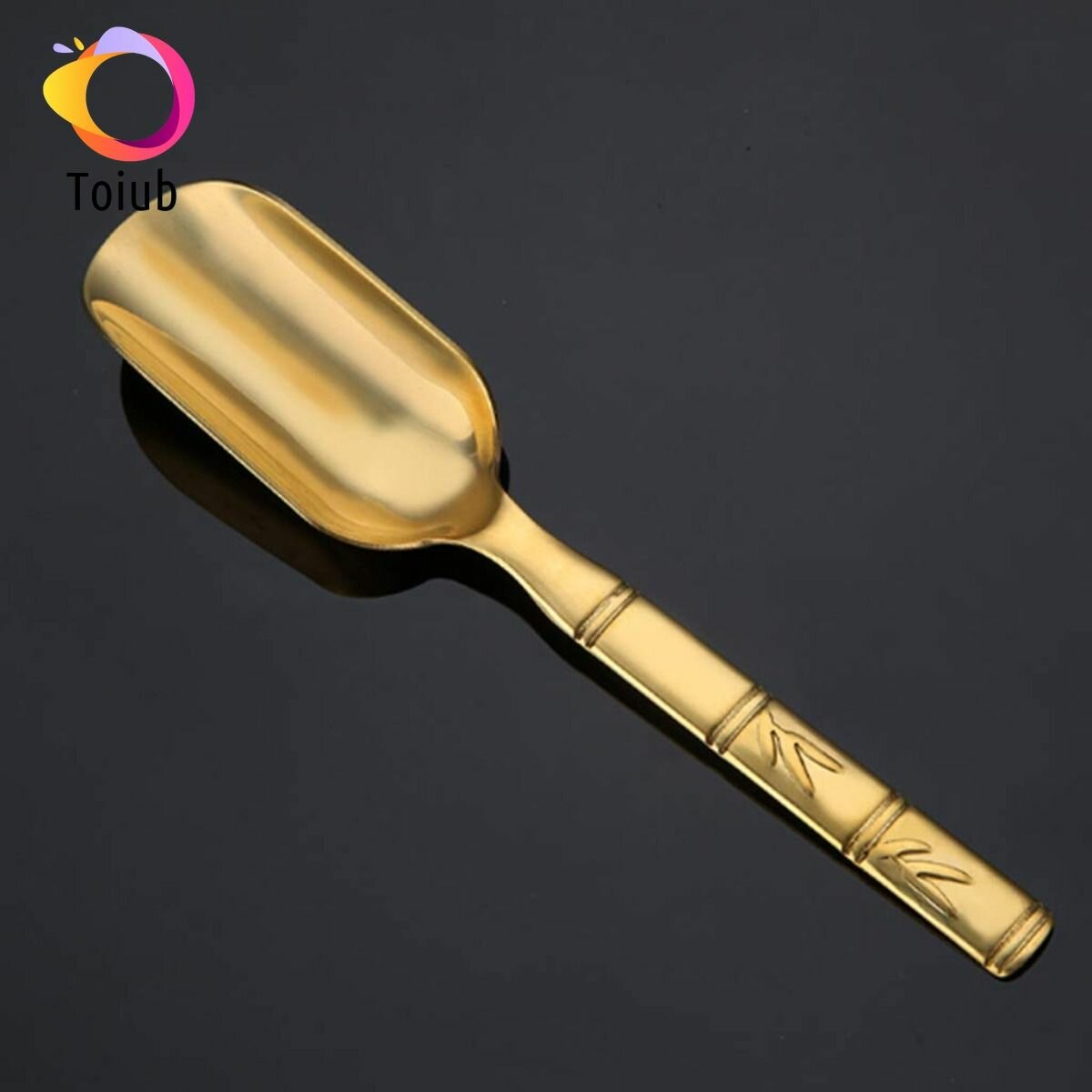 Чайная ложка-совок-лопатка для кофе - Идеально подходит для любителей кофе, Золотистый, 1 шт.