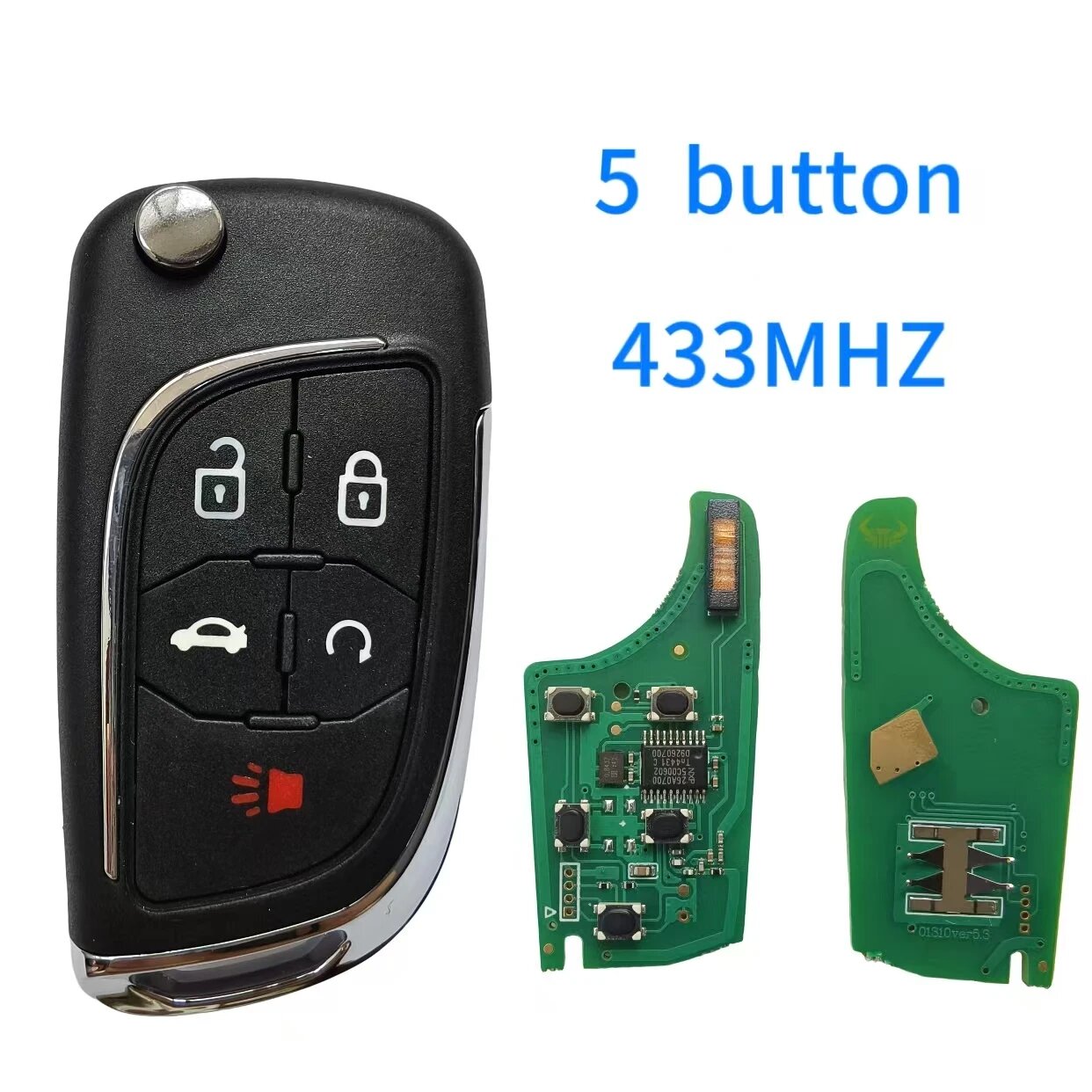 JXKEY для Buick для OPEL VAUXHALL Astra J Corsa E Insignia Zafira C 2009-2016 модифицированный дистанционный ключ 315 МГц/433 МГц ID46 чип 5BT-433MHZ, Opel
