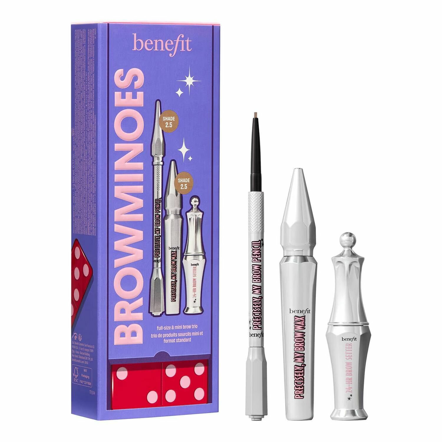 Benefit Набор косметики BROWminoes 3-piece Gift Set - тон 2.5