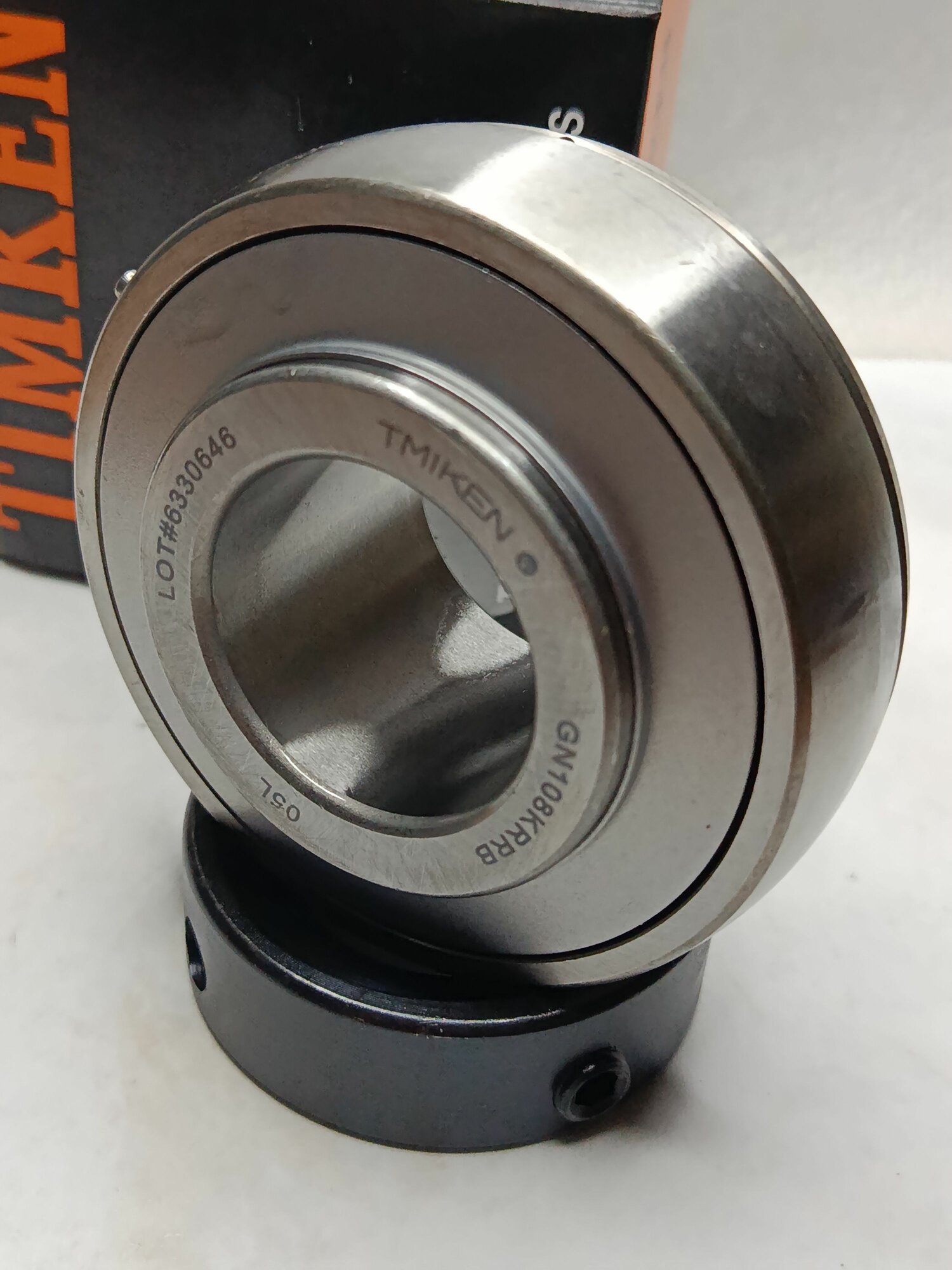 Подшипник Timken GN108KRRB, 90х38.1х41.28мм, корпусной, шариковый, со стопорным винтом — фото 1