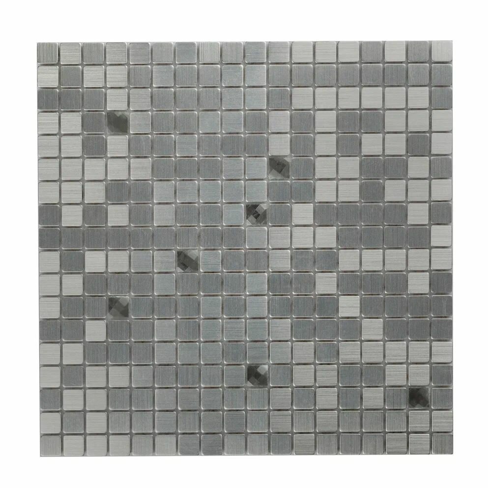 Плитка мозаика алюминевая КерамограД 30х30 см LP01A/ 1 сетка