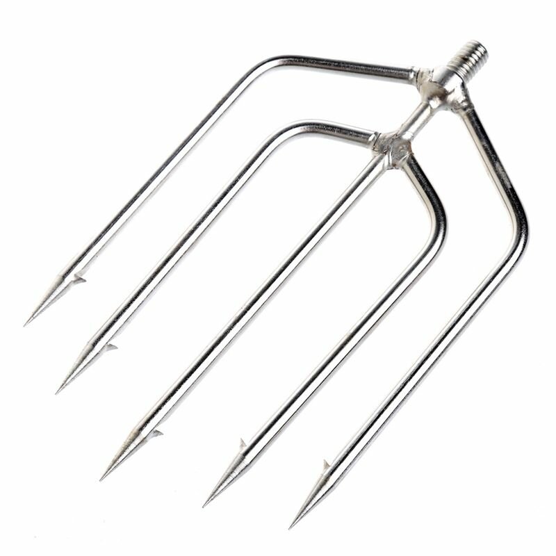 Инструменты для рыбалки, Гарпун с шипами - небольшой гарпун с круглой головкой и 5 зубьями.