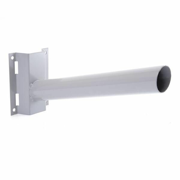 Электро крепление для РКУ FERON на столб под бандажную ленту 122*150*400мм d48mm серый 41430