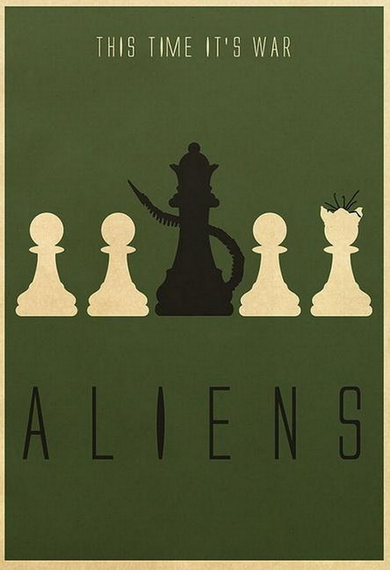 Плакат, постер Чужие (Aliens, 1986) на бумаге, размер 42х60см