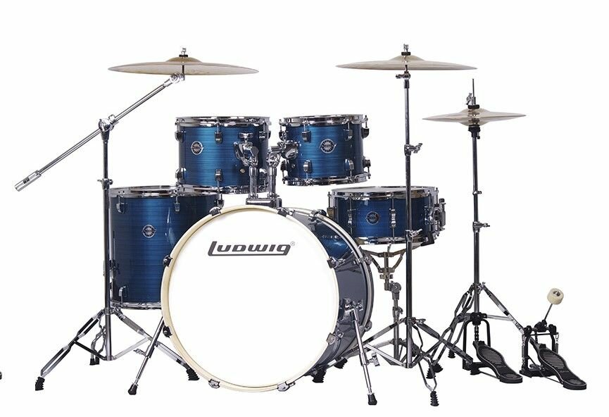 LC197-4 Accent Pro Барабанная установка, синяя, 2 коробки, Ludwig