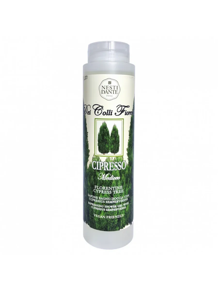 Гель для душа Nesti Dante Shower Gel Del Colli Fiorentini Regenerating Cypress tree, "Восстанавливающий Кипарис", 300 мл