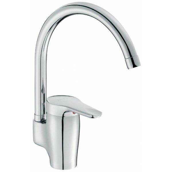 Смеситель Jacob Delafon "Kandel" E668RU-CP, для кухни, рычажный, поворотный излив, аэратор