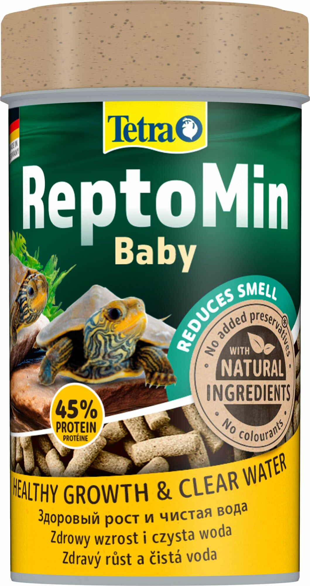 Корм для черепах Tetra ReptoMin Baby, палочки, для молоди водных черепах, 100мл