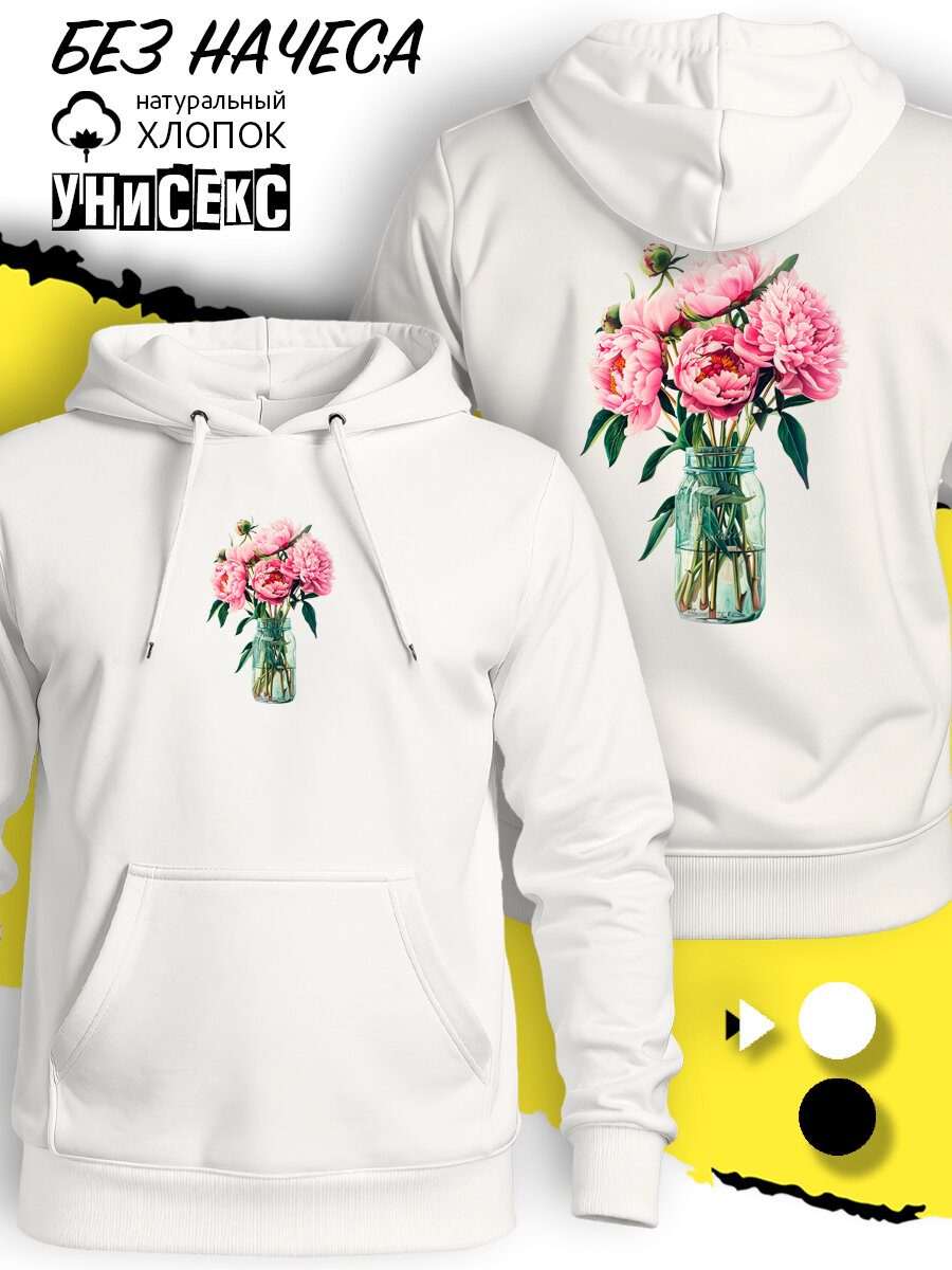 Худи Толстовка свитшот цветы