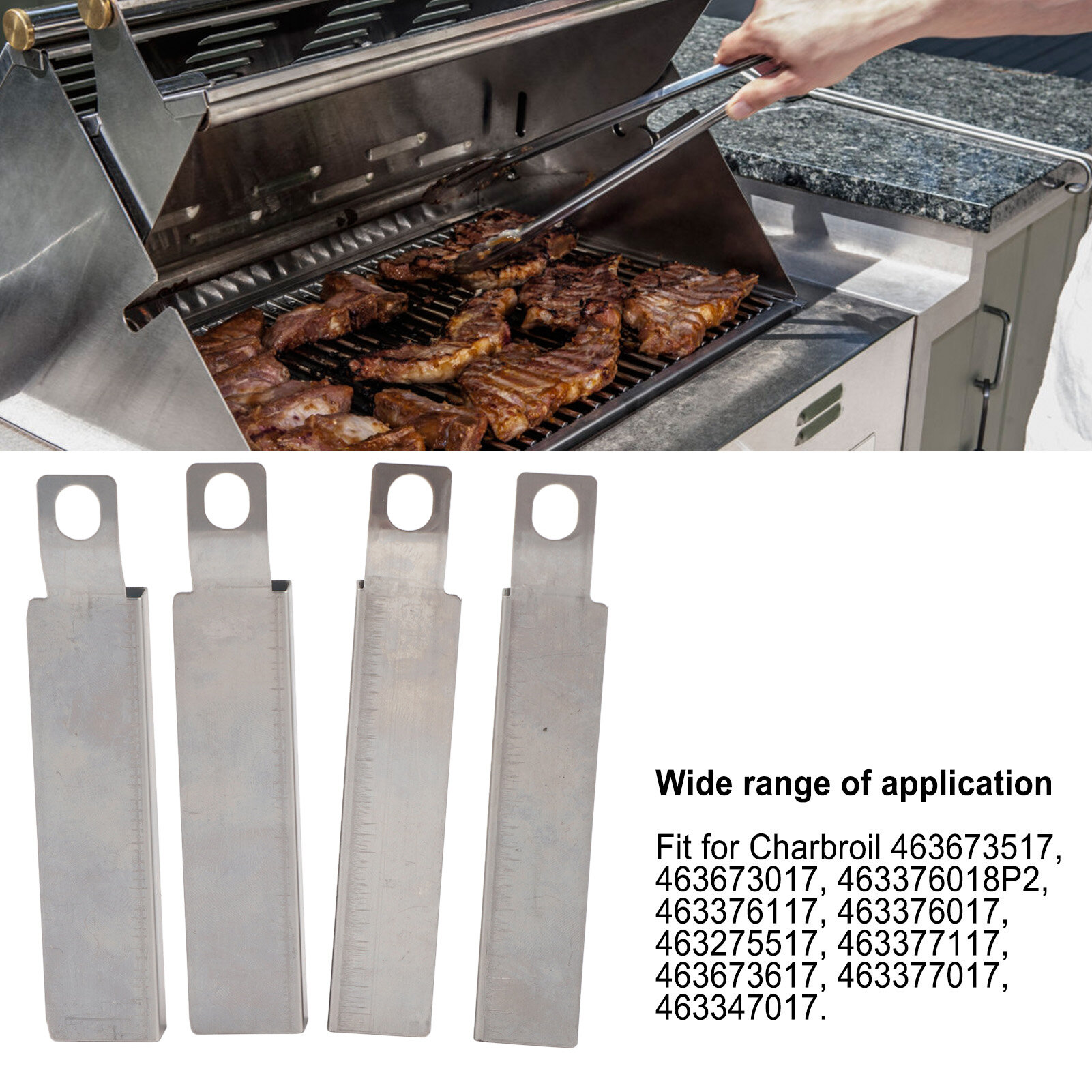 4 комплекта регулируемых горелок с перекрестными трубчатыми каналами из нержавеющей стали, замена подходит для угля 463673517