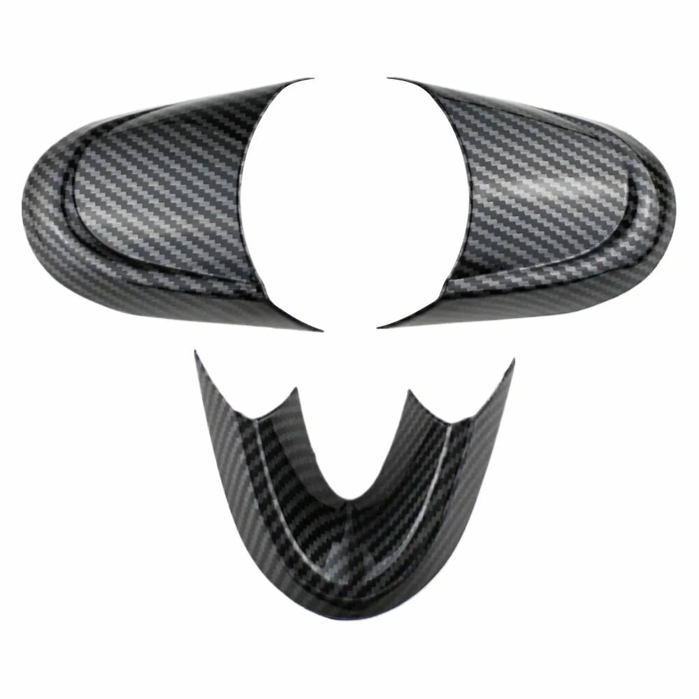 Для BMW MINI Cooper F54 F55 F56 F57 F60, накладка на рулевое колесо, 3 шт. декоративные наклейки, аксессуары интерьера автомобиля.