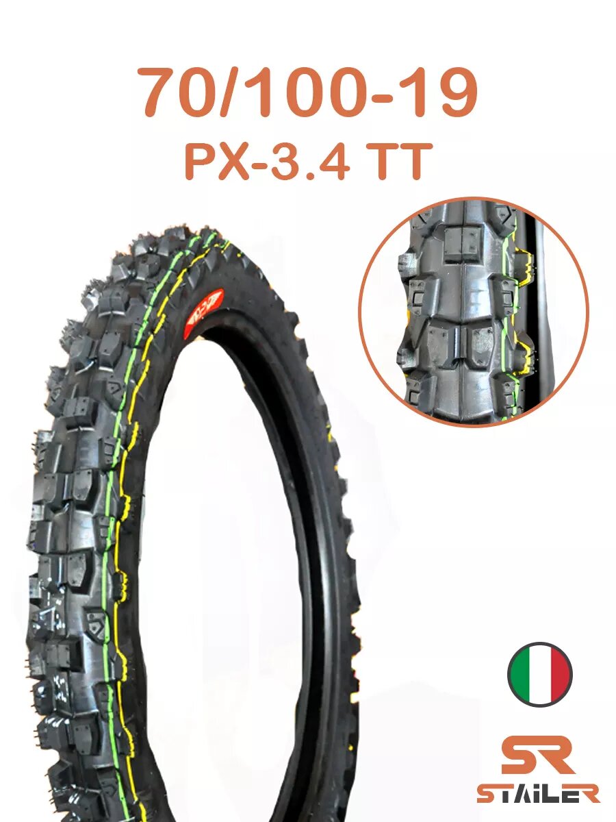Мотошина для мотоцикла 70/100-19 PX-3.4 TT