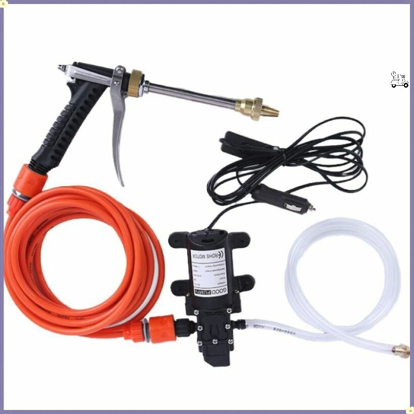 Aвтомойка портативный мойка, Мойки высокого давления, Для уборки автомобилей, сада, земли и т. д. Блок питания от прикуривателя 12 В-wanghaoxiang