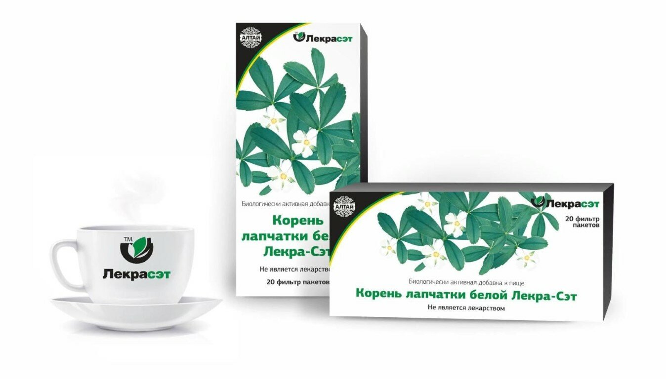 Чайный напиток Лекра-СЭТ "Лапчатка белая", корень, 20 пакетиков