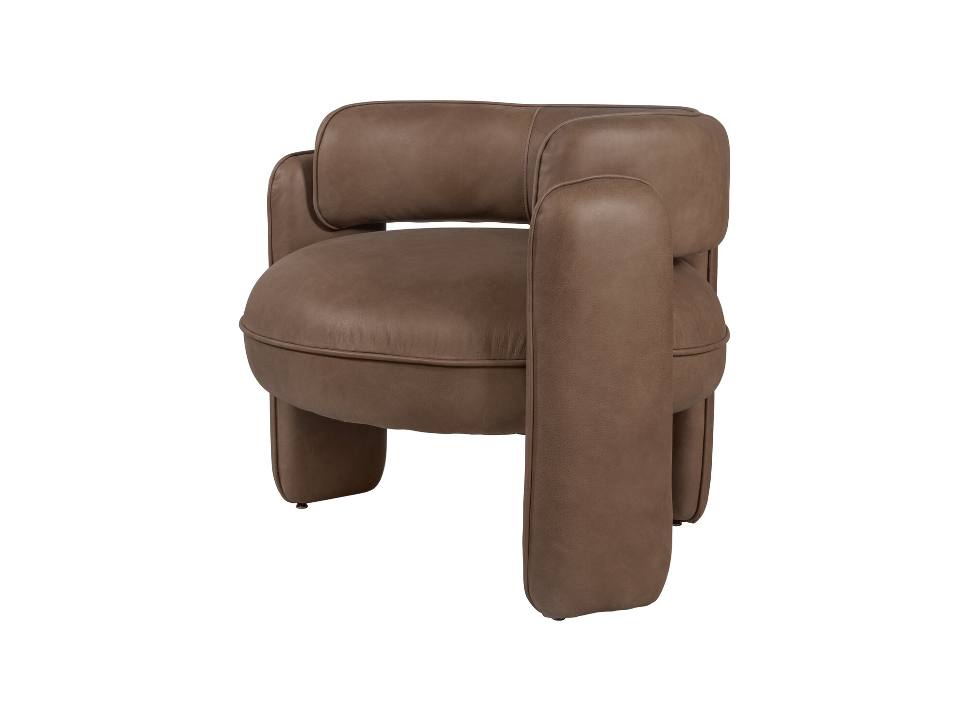 Кресло Walle, Каркас - березовая фанера, Наполнитель - ППУ, Обивка - натуральная кожа,