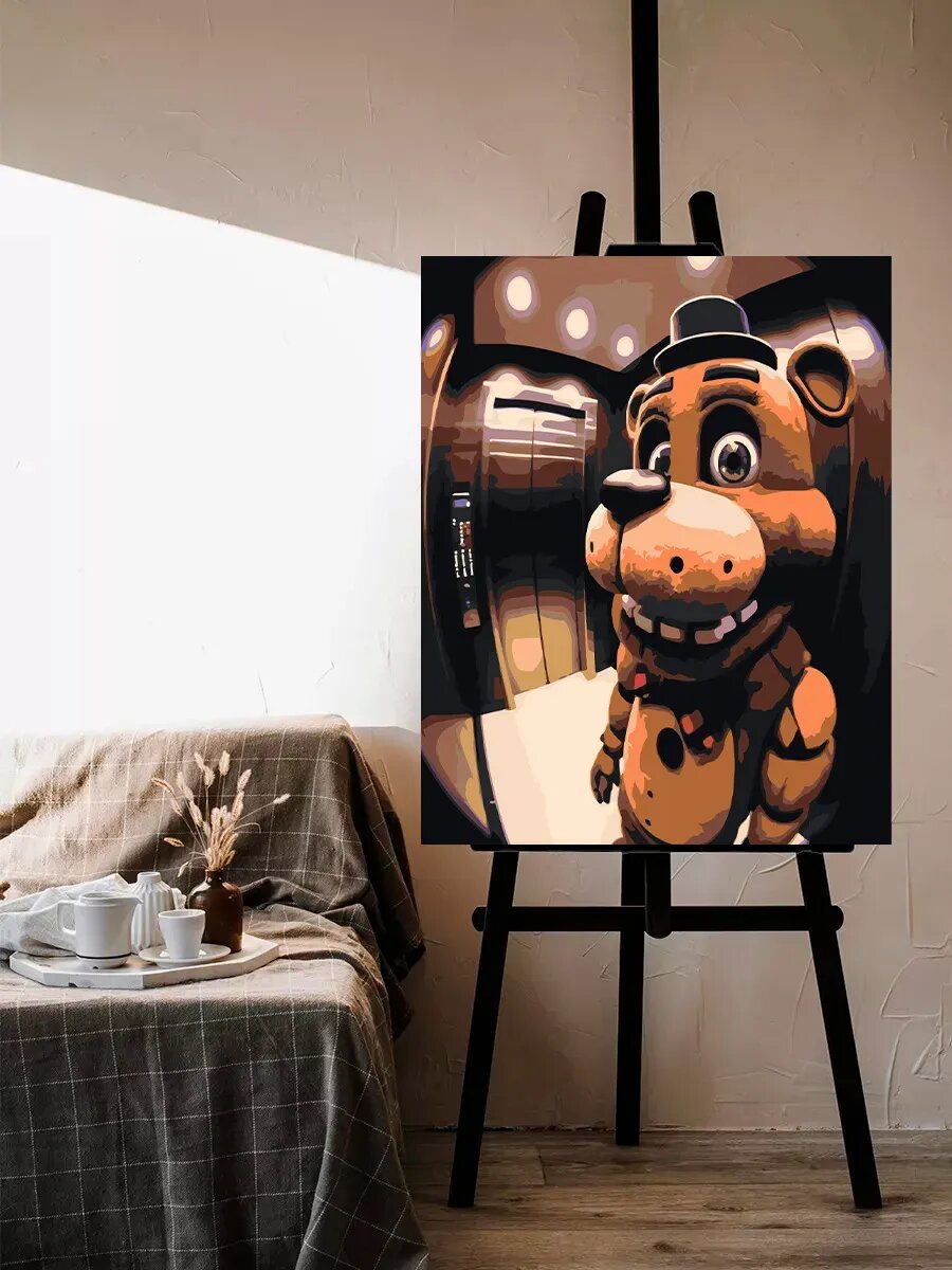 Картина по номерам Тусовные Фнаф Фредди Лифт Игра
