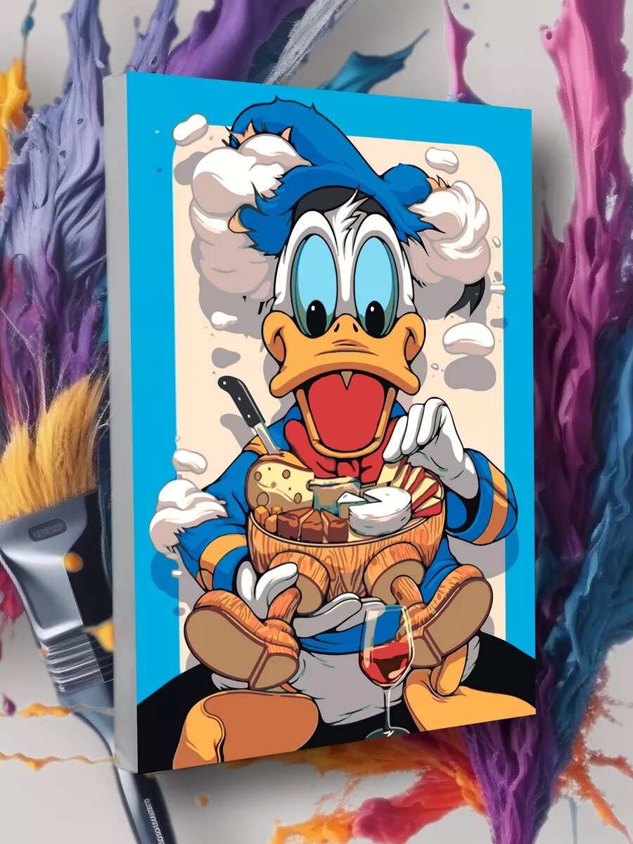 Картина по номерам Дональд Дак