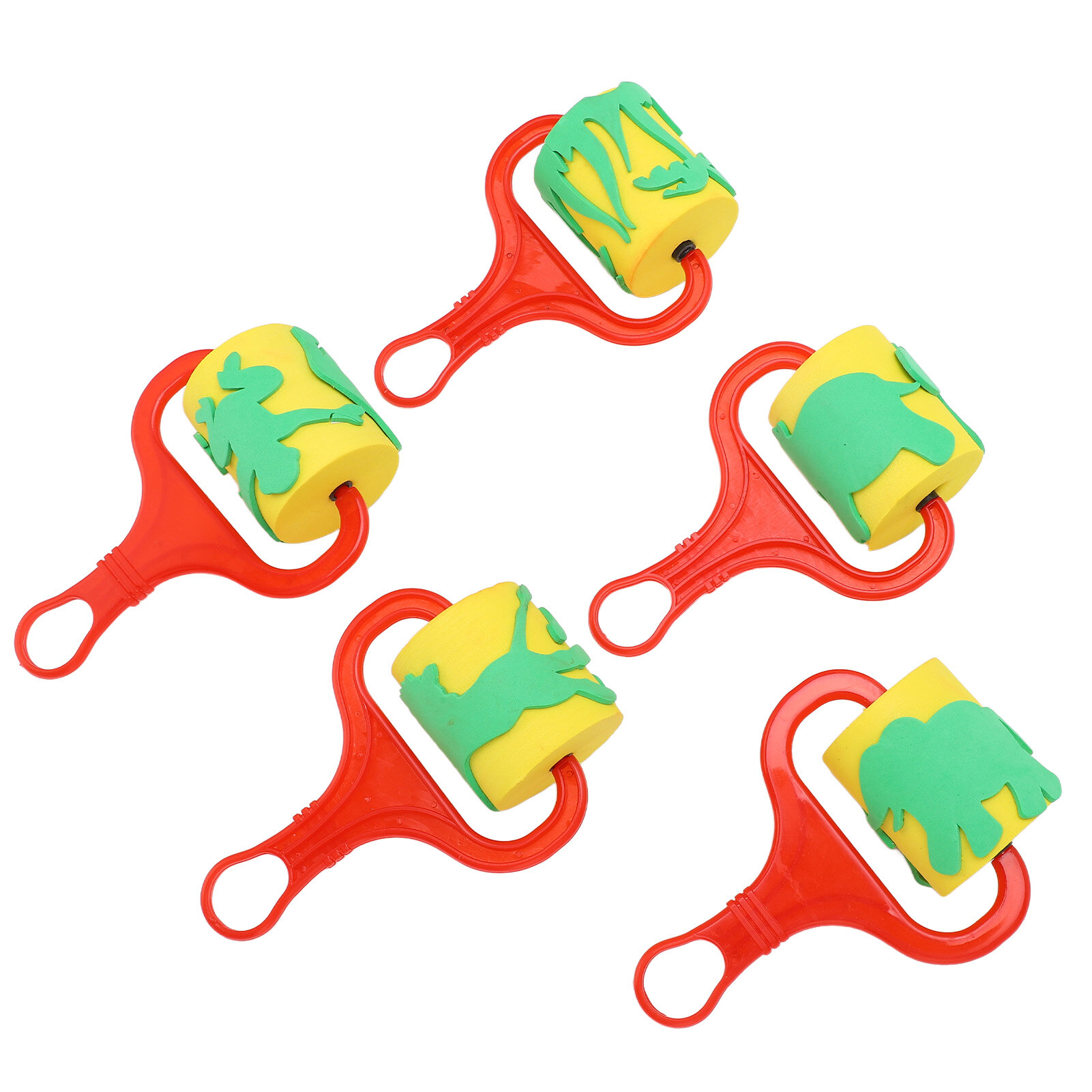 5 шт, губчатый валик, детский штамп из ЭВА, граффити, валик для краски, кисть для штампа, сделай сам, ручная работа, инструменты для рисования