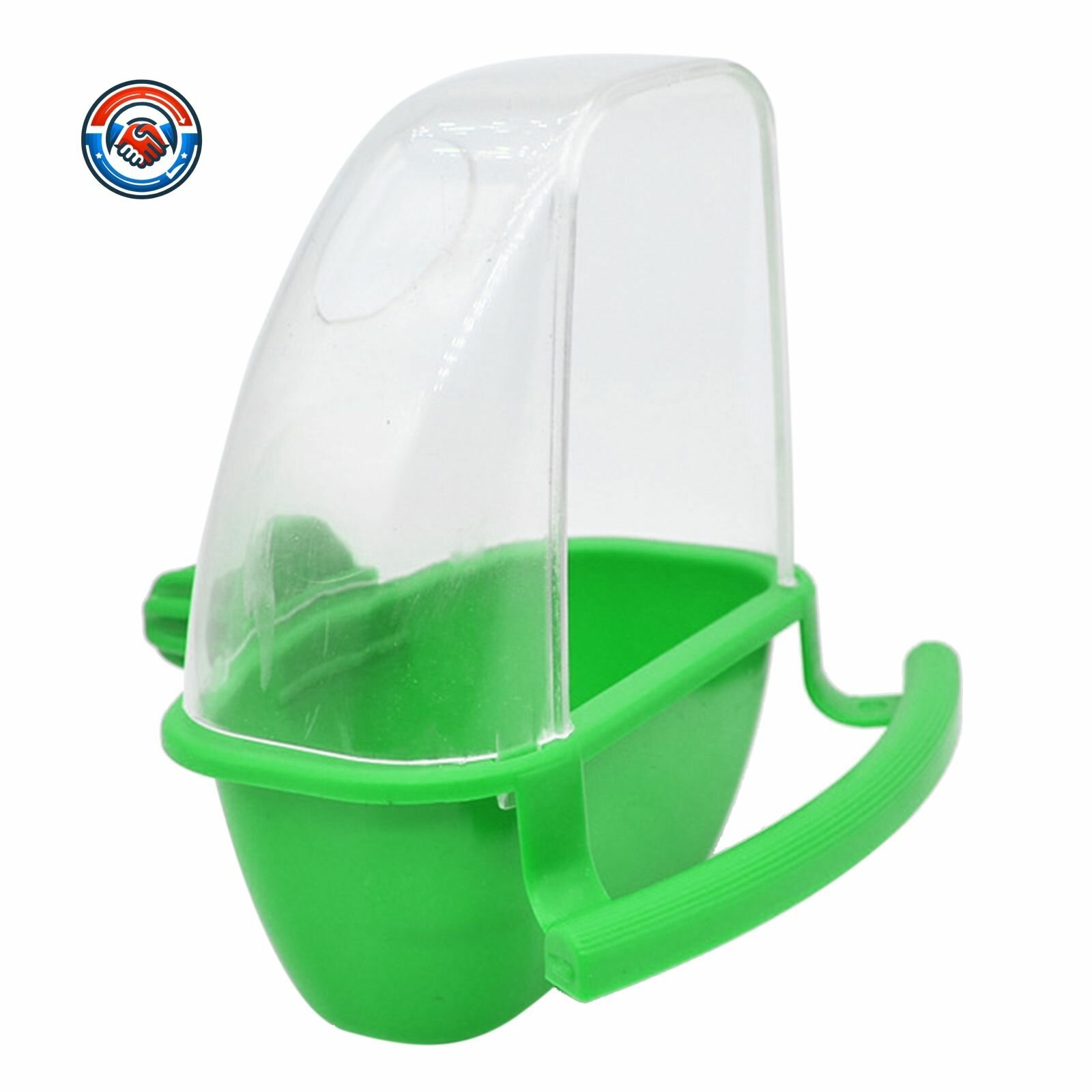 Кормушка в клетку - пластиковая автоматическая поилка-фидер для волнистых попугаев, канареек, корелл и грызунов