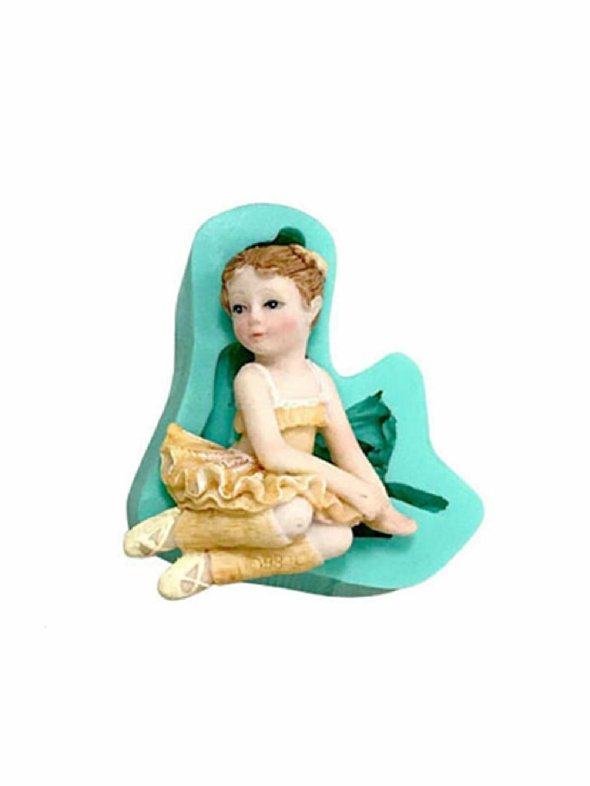 1 балетная девушка для занятий йогой и танцами, силиконовая форма, случайный цвет формы-F1228BL