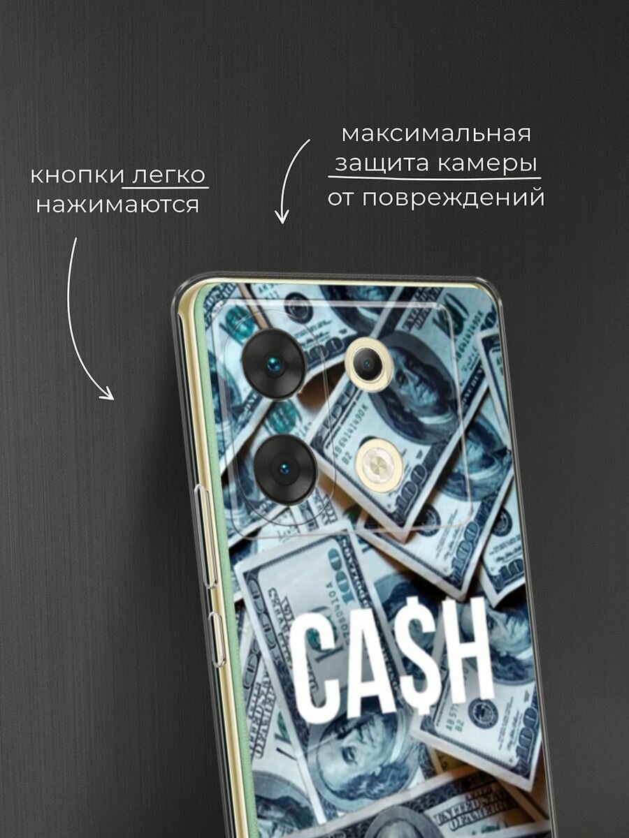 Чехол на Infinix Zero 30 5G / Инфиникс Зеро 30 5G с принтом "Cash" — фото 1