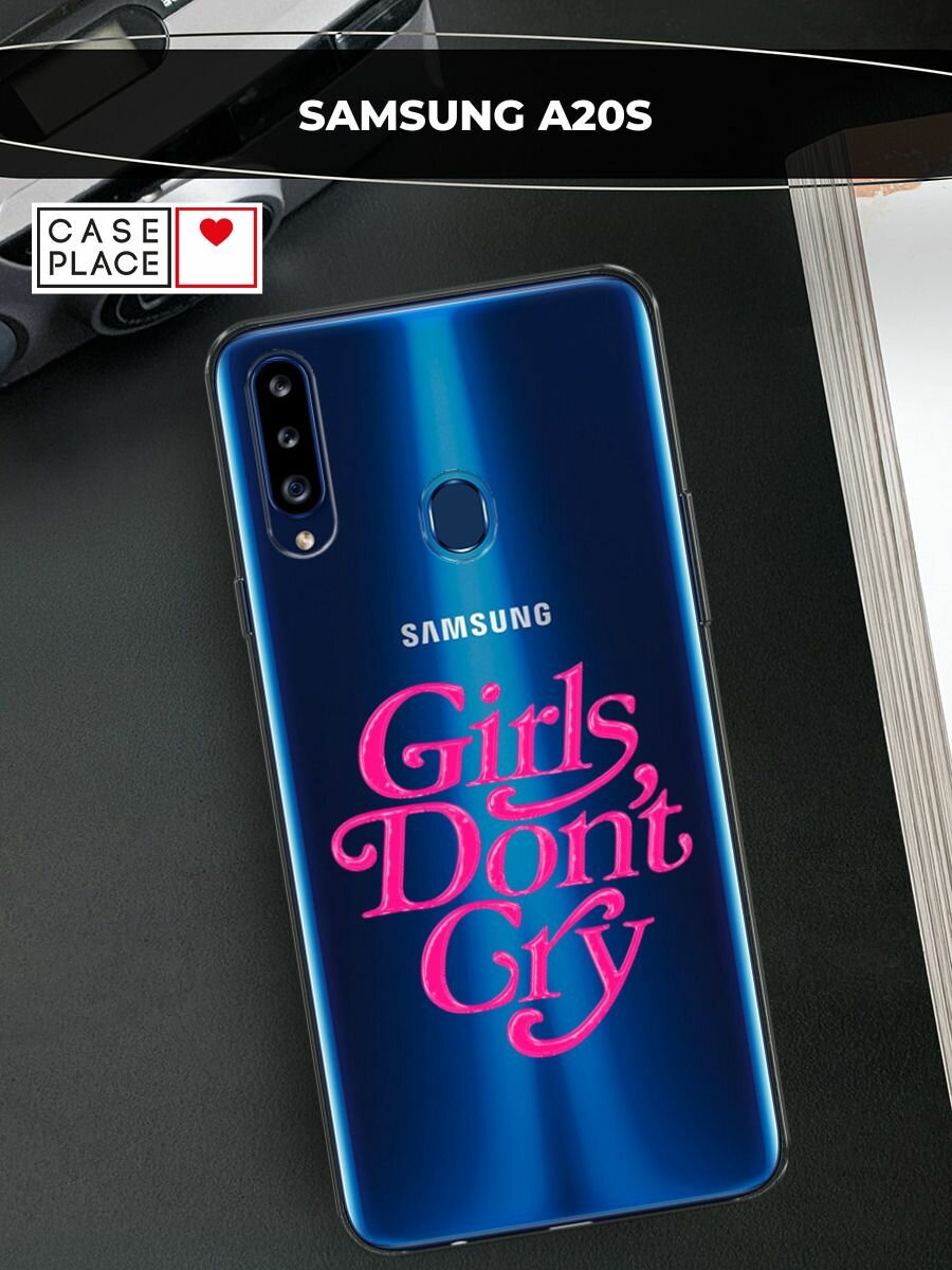 Чехол на Samsung Galaxy A20s / Самсунг Галакси A20s с принтом "Девочка не плачь"