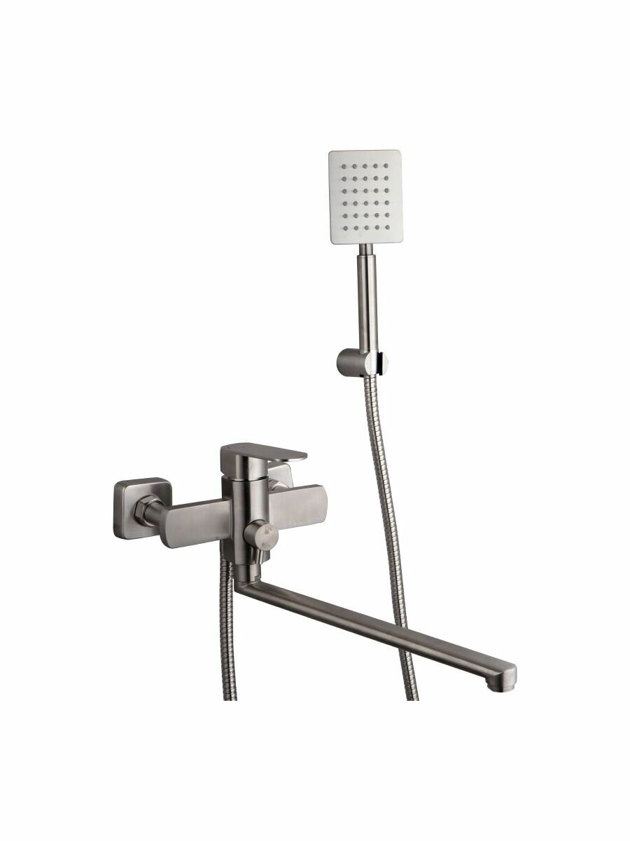 Melodia Della Vita Смеситель ванна MELODIA Sinfonia картридж 35мм длинный излив 350мм нерж. сталь полир. MDV30441ss