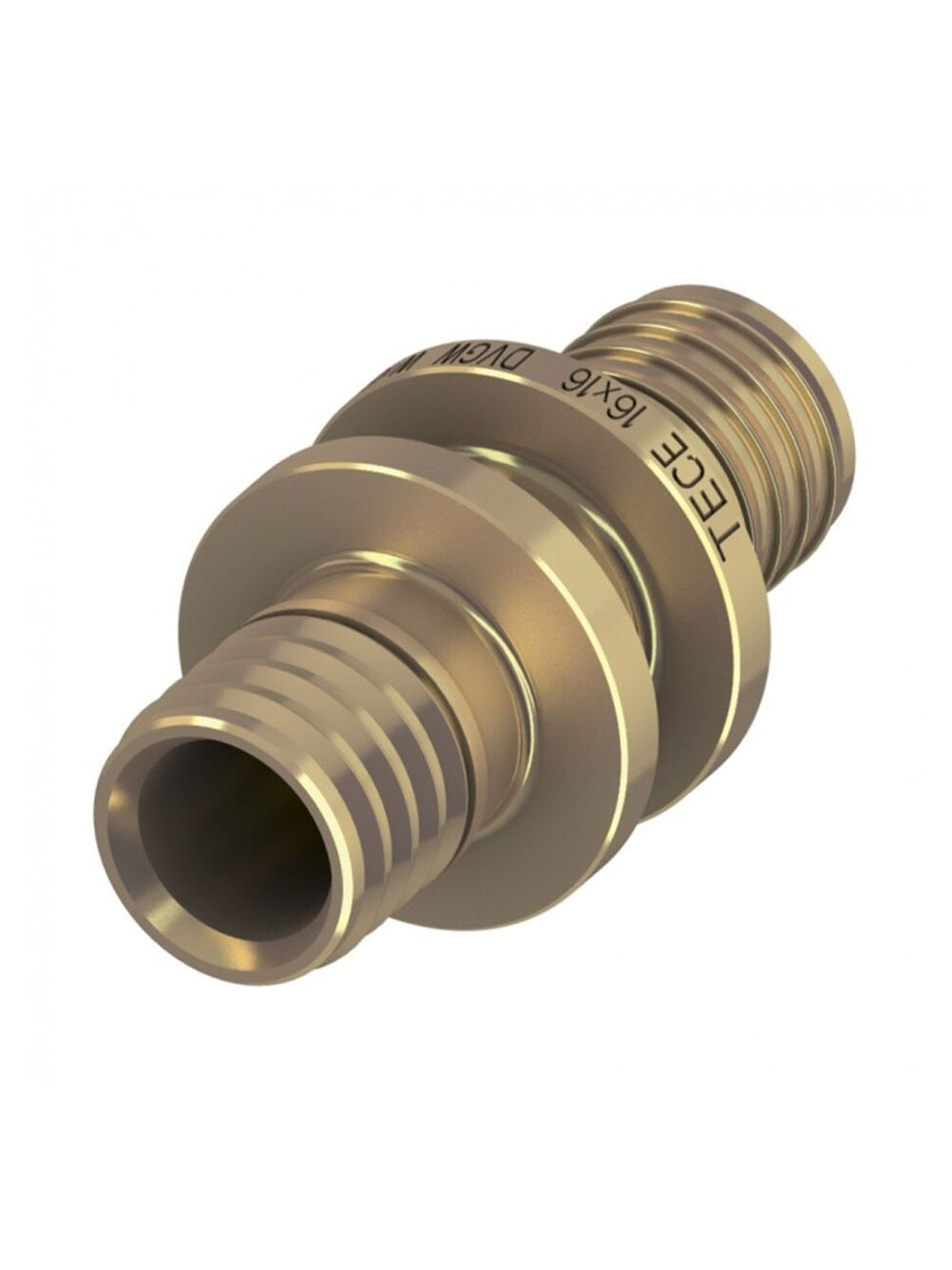 Соединитель прямой 16 х 16 мм латунный (766016)