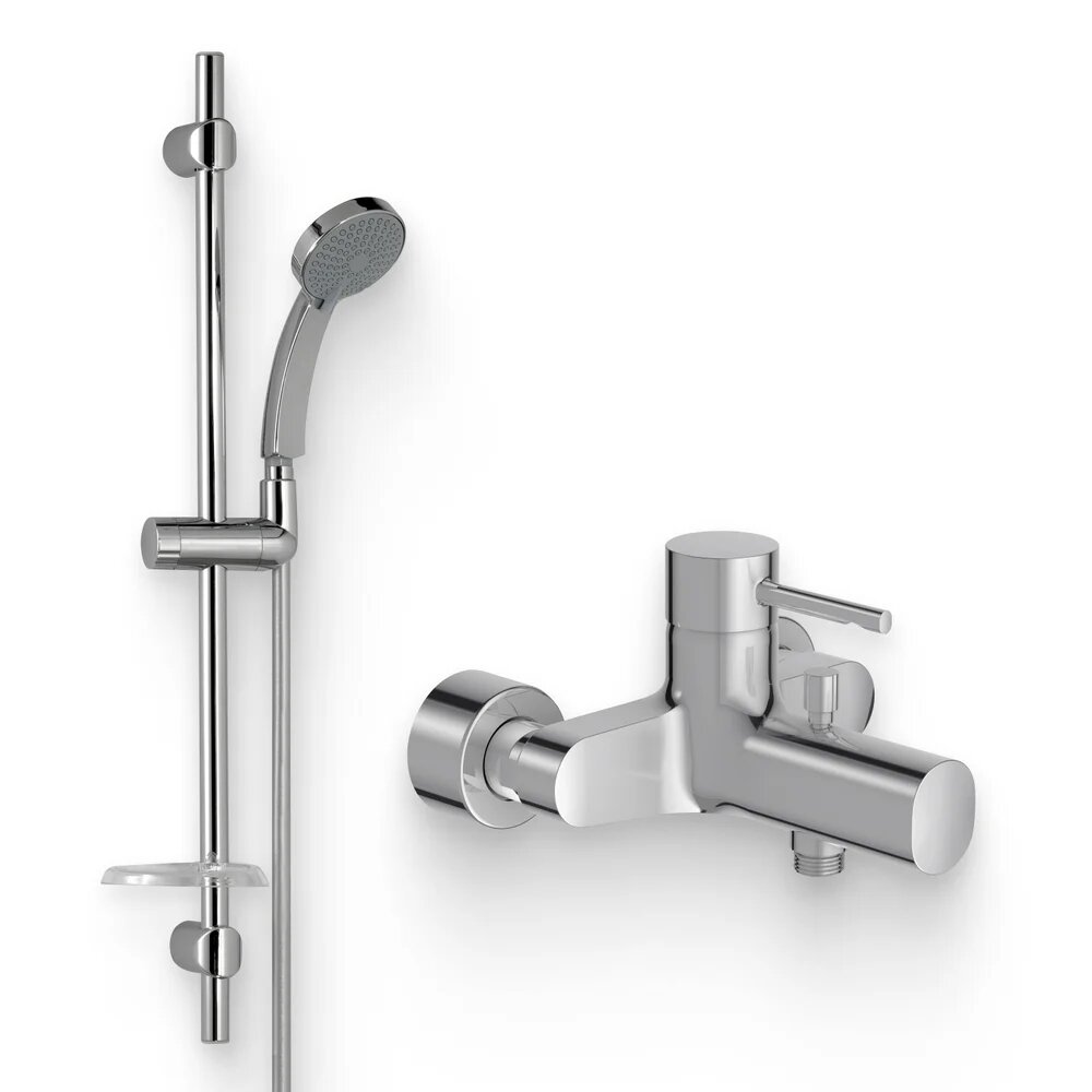 Душевой комплект Смеситель Jacob Delafon Cuff E45532-CP / Гарнитур Citrus E12907-CP