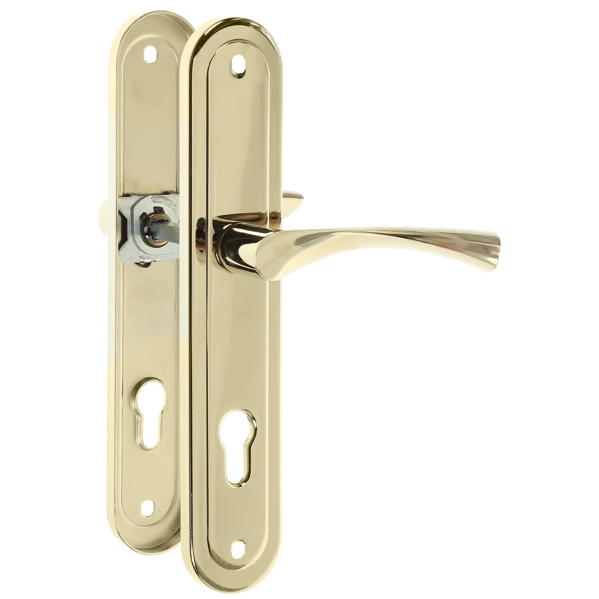 Apecs HP-85.0423-G ручки дверные на планке, цвет золото, для внутренней двери