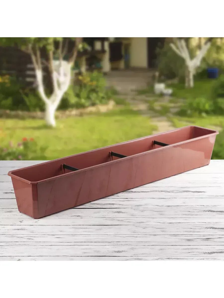 Ящик балконный для цветов, 18 л, 100 см