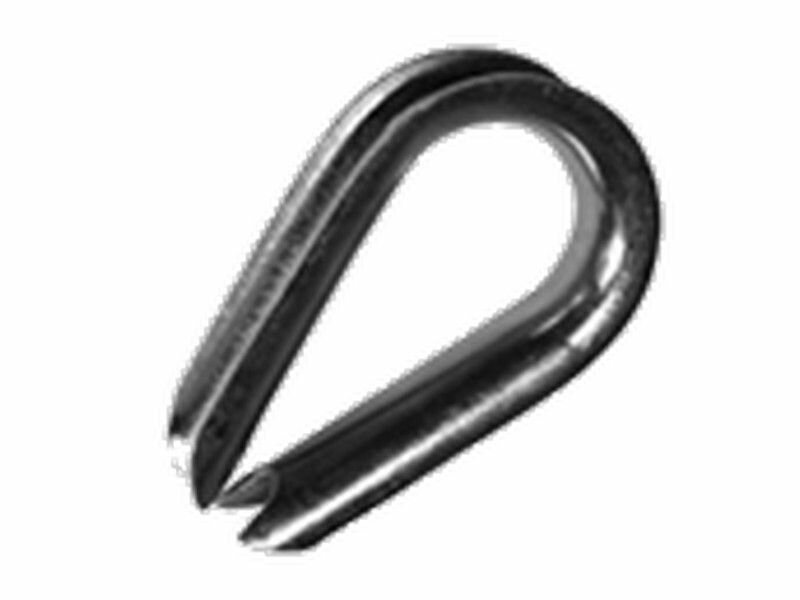 Коуш для стальных канатов цинк М14 (10шт) (У)