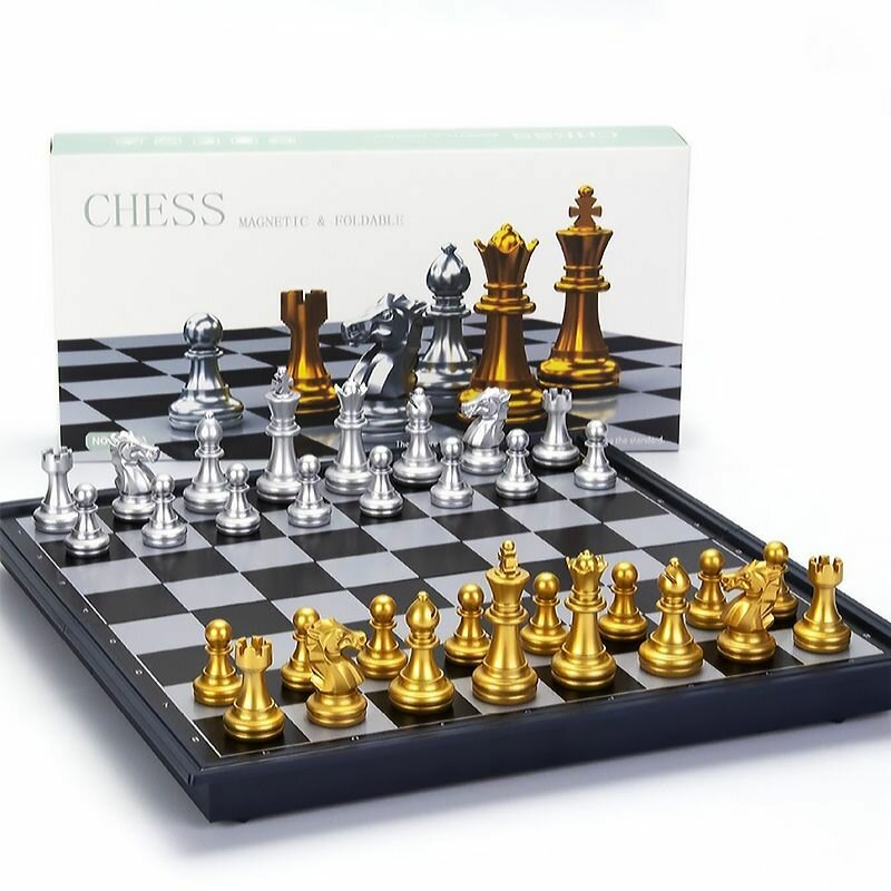 Из металла Chess - Портативные магнитные Шахматы 25x25x2cm Шахматная доска