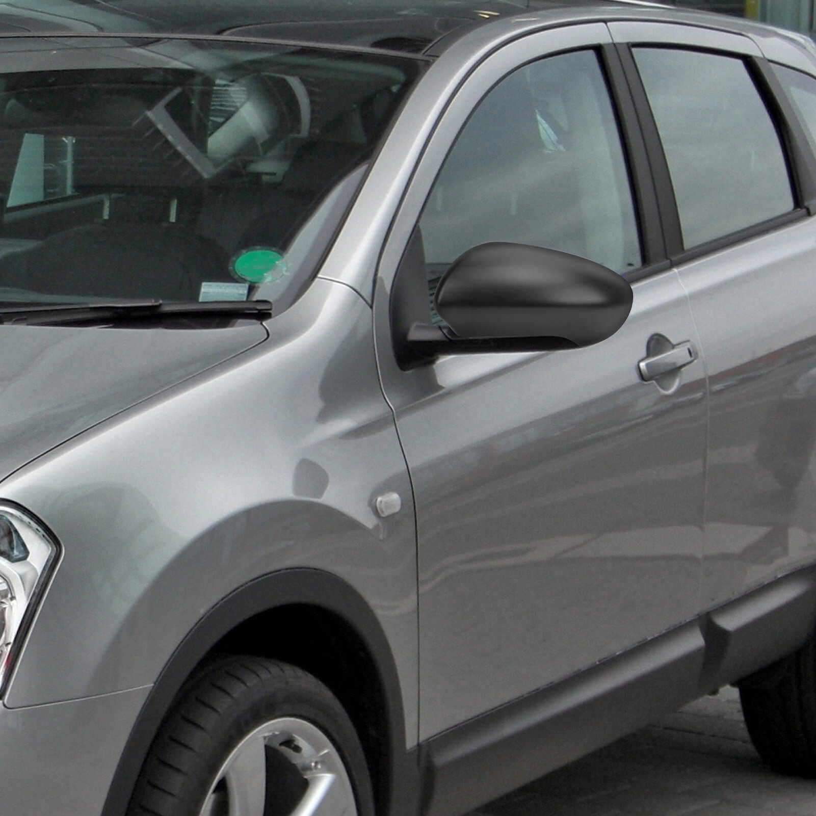 Крышка наружного зеркала заднего вида ABS черная левая для Nissan Qashqai J10 2007-2014