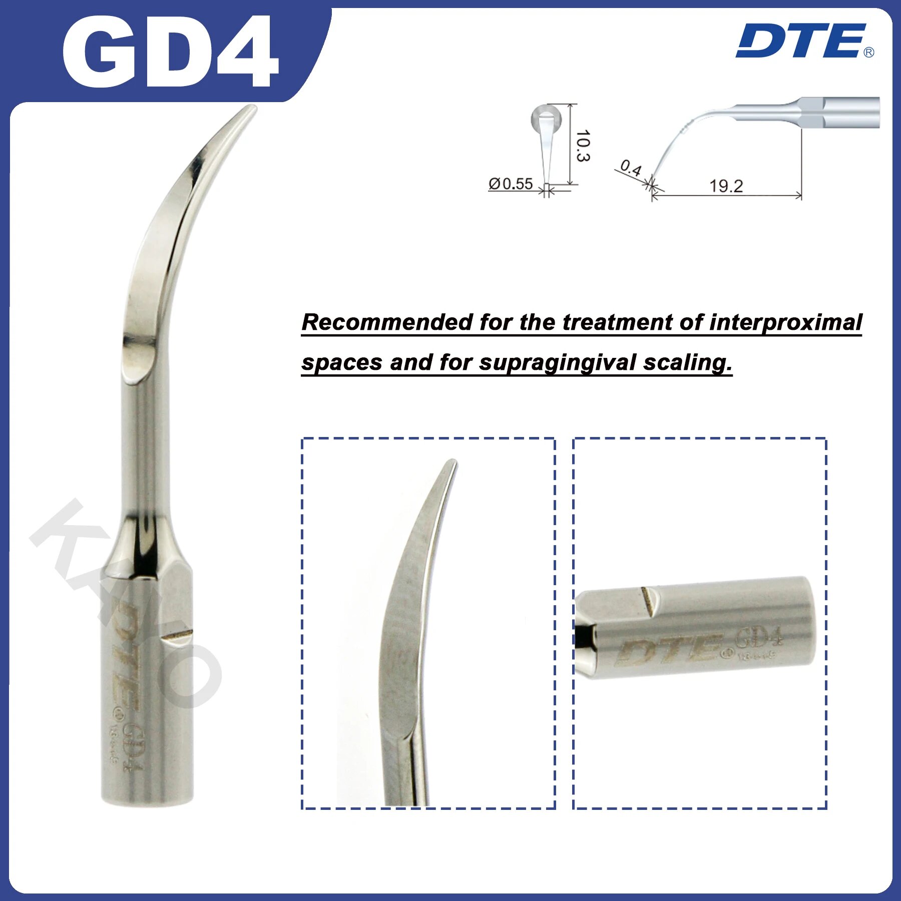 Насадки для скалера Woodpecker HD-7L/HD-7H GD4