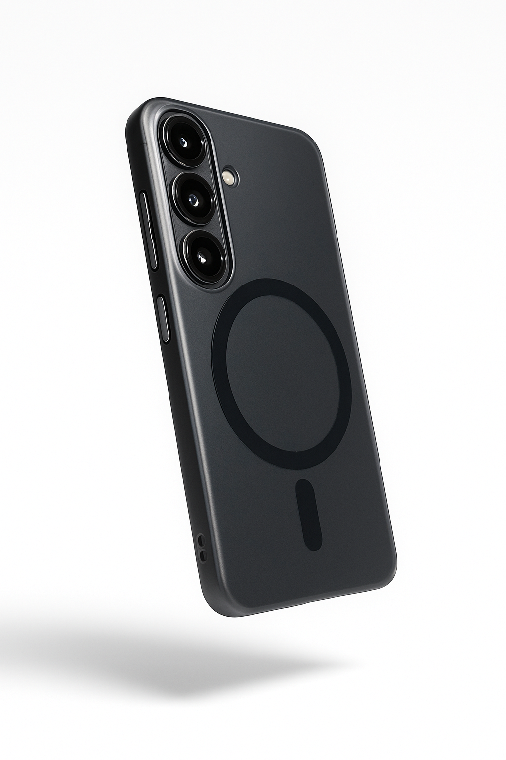 Чехол Magsafe для Samsung Galaxy A35, черный, полупрозрачный, тонкий, матовый