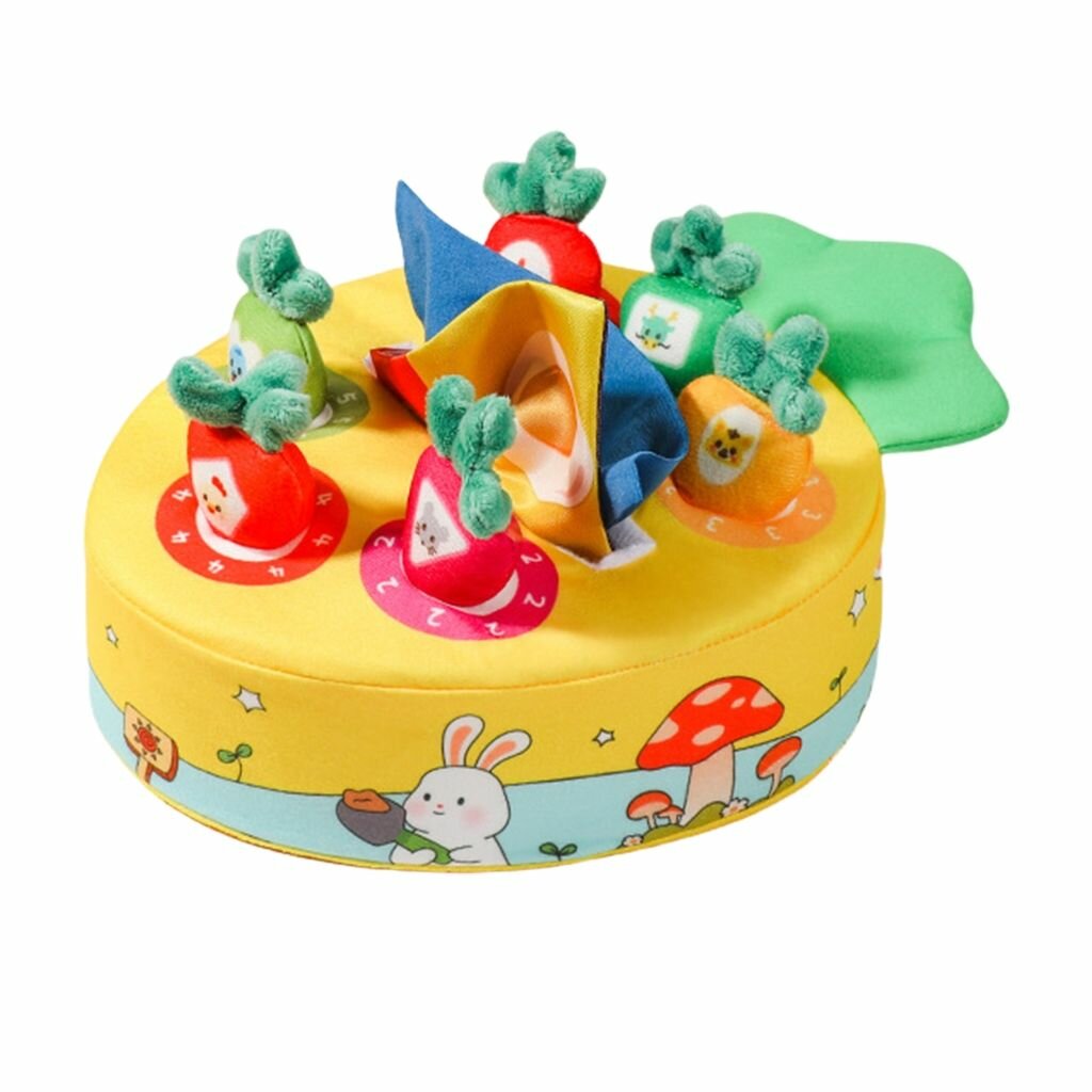 Игрушка для малышей с морковками