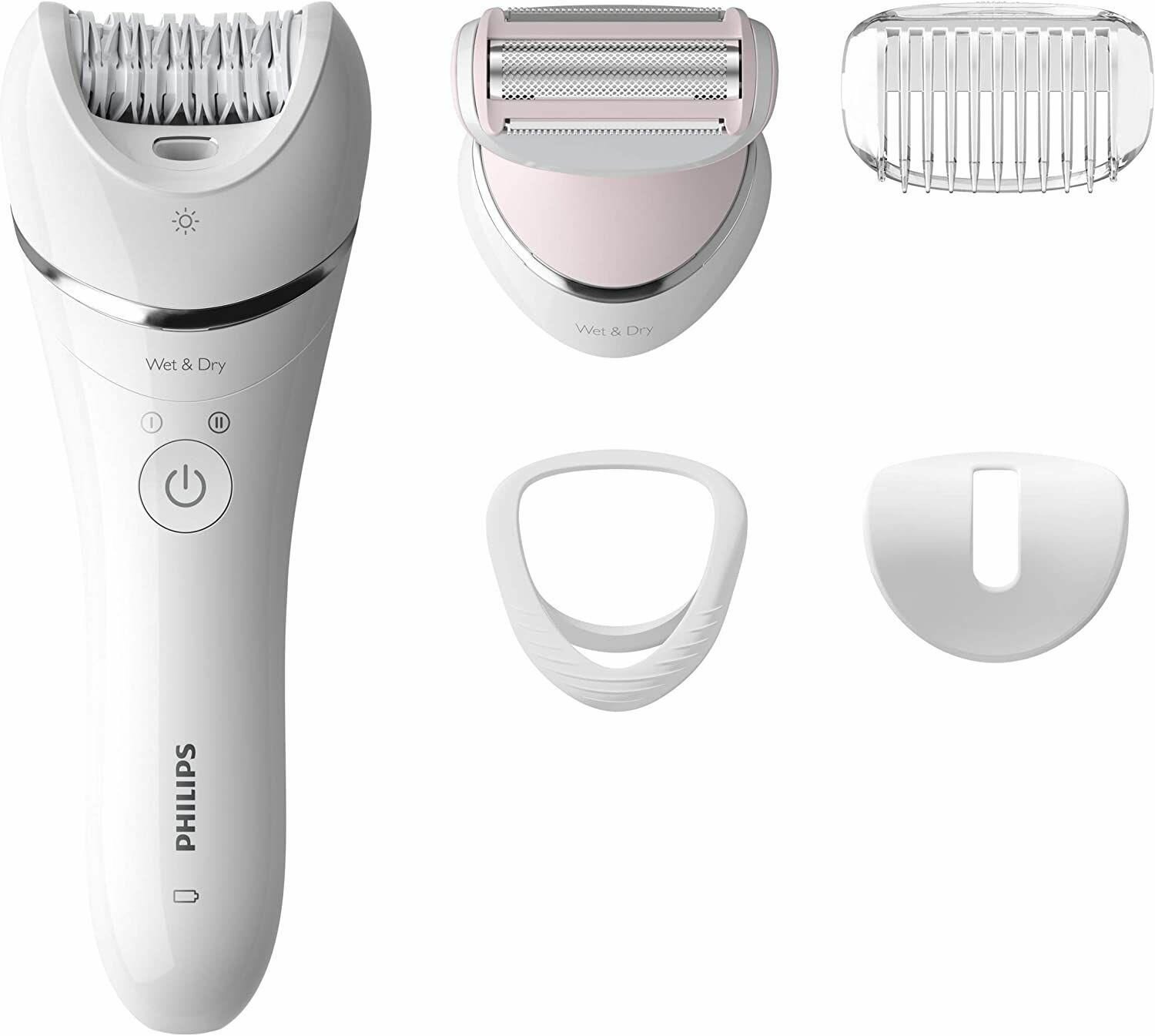 Влажный и сухой эпилятор Philips Series 8000 BRE710