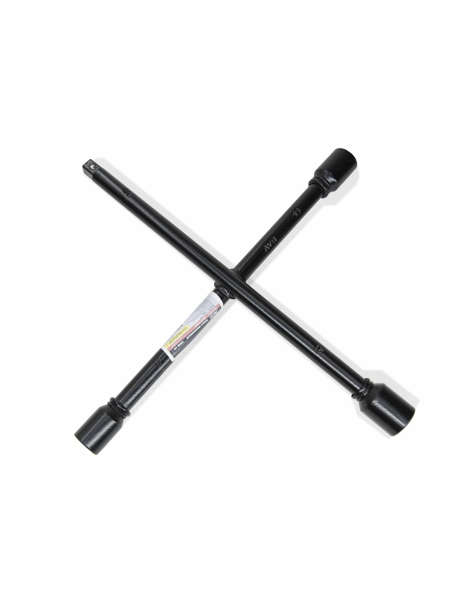 Ключ баллонный AVS CWW-1N, крестовой, сталь CT45, черный матовый, 360 мм