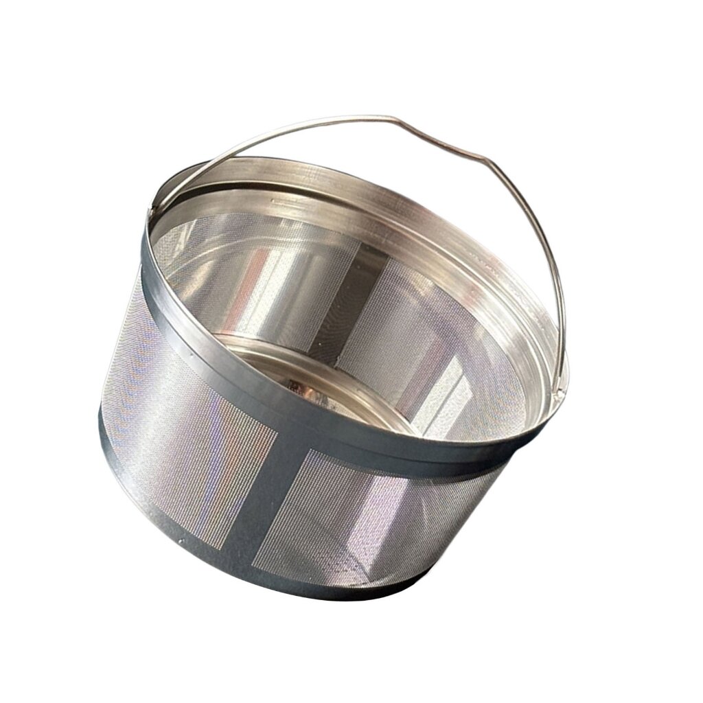 Круглая корзина-фильтр для кофемашины с сеткой из нержавеющей стали 304-6 порций