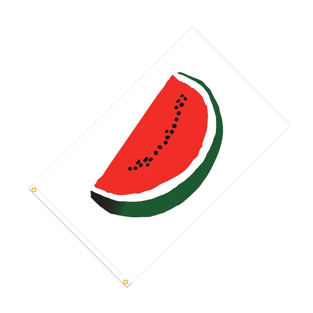 Прочный флаг арбуза качество качества наружных фруктов с сильными металлическими насыщенными втулками флага сопротивления