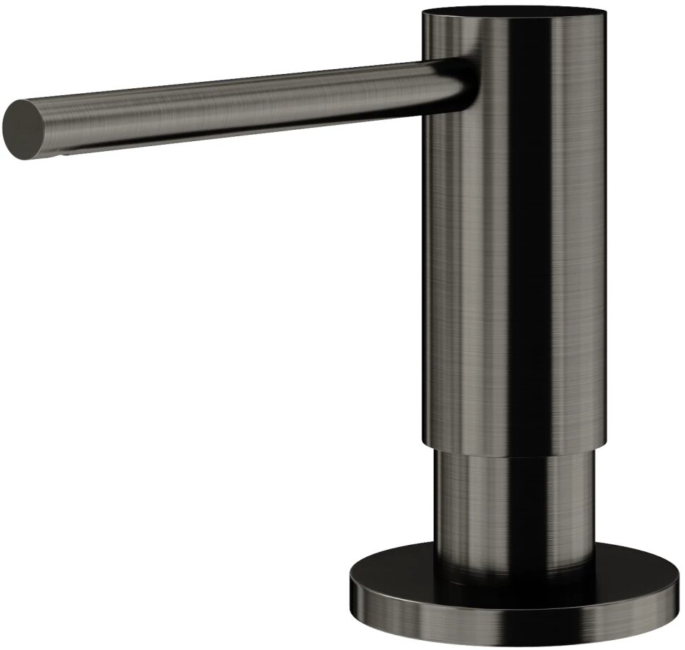 Дозатор для жидкого мыла Sancos SC40100GG 500 мл, встраиваемый, для кухни, вороненая сталь