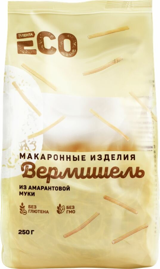 Изделия макаронные лента LIFE Вермишель из кукуруз. муки с доб. амарантовой (Россия) 250г
